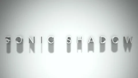 sonic shadow 3D title animation white te... | Stock Video | Pond5