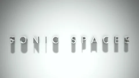 sonic spaces 3D title animation white te... | Stock Video | Pond5