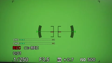 Sony Camera On Screen Display Overlays | Stock Video | Pond5