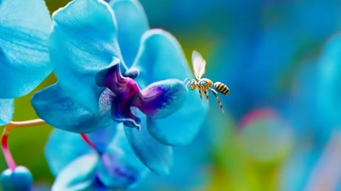 Sophisticated bee robot replacing real a... | Stock Video | Pond5