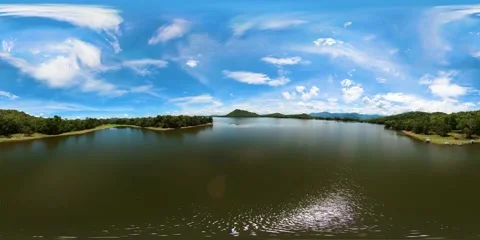 Sorabora lake in sri lanka. 360 panorama... | Stock Video | Pond5