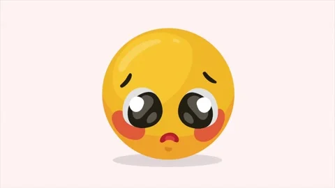 sorry emoji character classic animation | Stock Video | Pond5