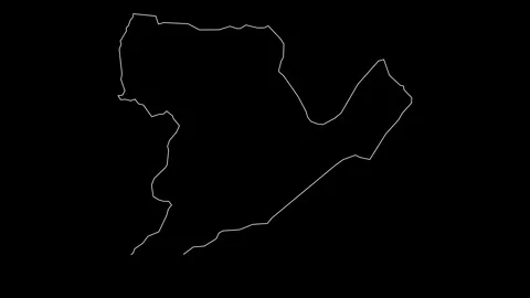 Soufriere district map of Saint Lucia ou... | Stock Video | Pond5