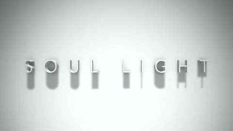 soul light 3D title animation with shado... | Stock Video | Pond5