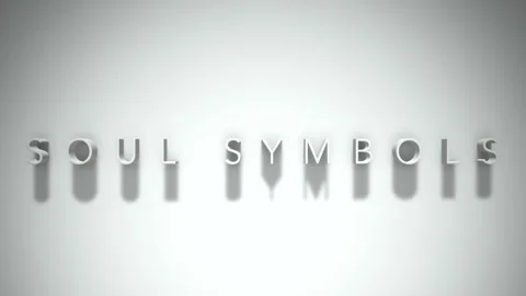soul symbols 3D title animation white t... | Stock Video | Pond5