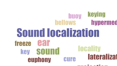 Sound Localization Wordcloud Animated Is... | Stock Video | Pond5
