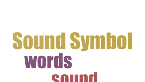 Sound Symbol Animated Flat Word Cloud On... | Stock Video | Pond5