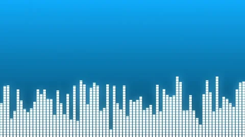 Sound Wave Effect, Audio Equalizer Backg... | Stock Video | Pond5
