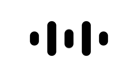 Sound wave icon sound vibration backgrou... | Stock Video | Pond5