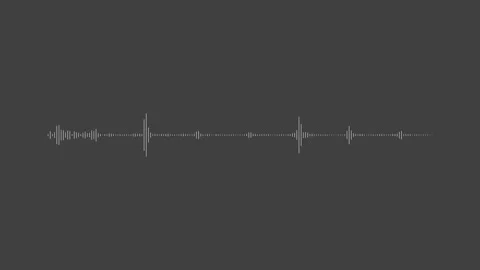 Sound wave isolated on gray background. ... | Stock Video | Pond5