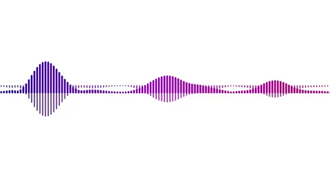 Sound wave isolated on white background. | Stock Video | Pond5