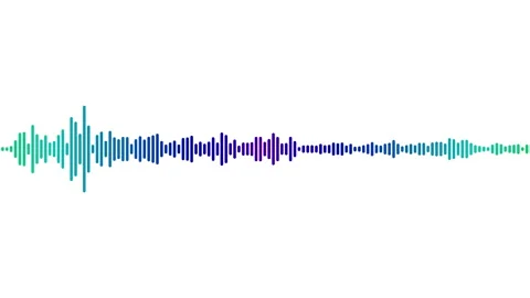 Sound wave isolated on white background. | Stock Video | Pond5