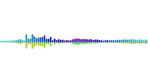 Sound wave isolated on white background. | Stock Video | Pond5