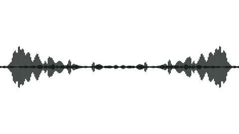 Sound wave isolated on white background. | Stock Video | Pond5