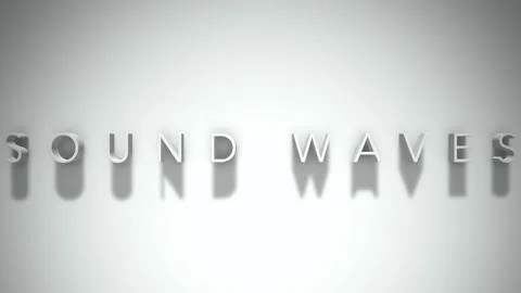 Sound Waves 3D title animation with shad... | Stock Video | Pond5