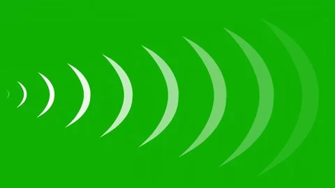 Sound waves green screen motion graphics | Stock Video | Pond5