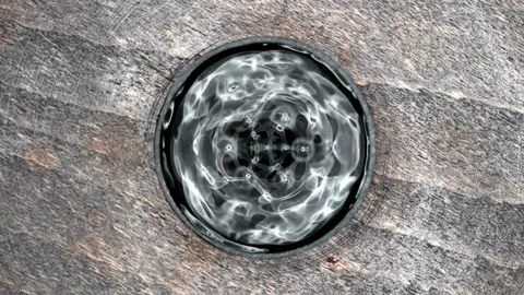 sound waves on water resulting from vibr... | Stock Video | Pond5