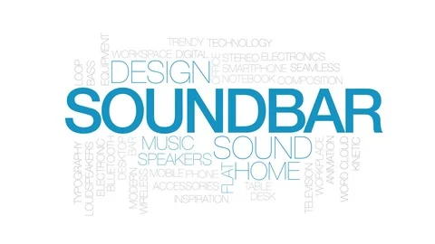 Soundbar animated word cloud, text desig... | Stock Video | Pond5