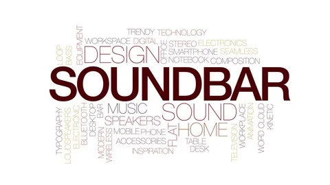 Soundbar animated word cloud, text desig... | Stock Video | Pond5