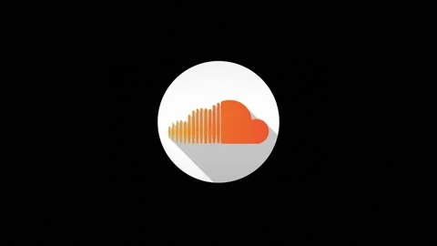 SoundCloud logo flat style animation on ... | Stock Video | Pond5