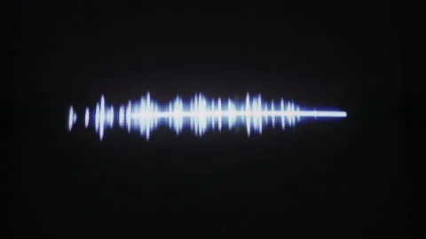 Soundwaves Blinking on a Tv Screen | Stock Video | Pond5
