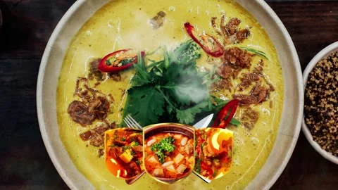Soup, A Cool And Nutritious Dish | Stock Video | Pond5