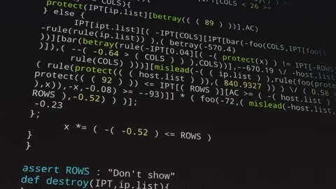 Source code scrolling 4K Animation. Prog... | Stock Video | Pond5