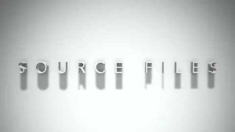 source files 3D title animation white te... | Stock Video | Pond5