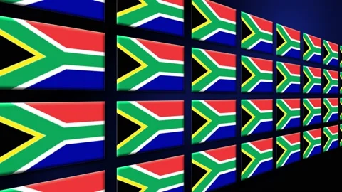 South Africa Flag Animated Background 3d... | Stock Video | Pond5