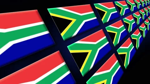 South Africa Flag Animated Background 3d... | Stock Video | Pond5