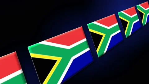 South Africa Flag Animated Background 3d... | Stock Video | Pond5
