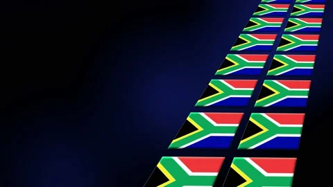 South Africa Flag Animated Background 3d... | Stock Video | Pond5