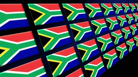South Africa Flag Animated Background 3d... | Stock Video | Pond5