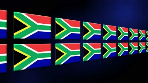 South Africa Flag Animated Background 3d... | Stock Video | Pond5