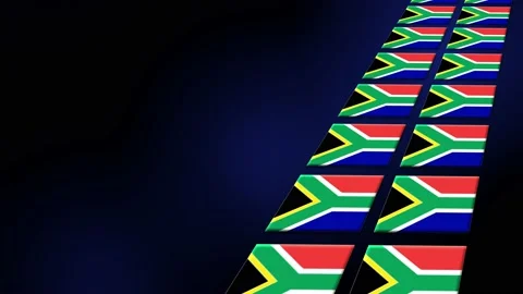 South Africa Flag Animated Background 3d... | Stock Video | Pond5