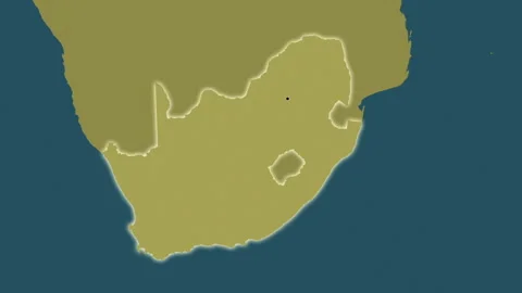 South Africa map - glide. Glow. Pattern. | Stock Video | Pond5