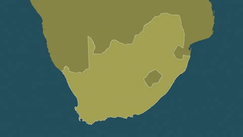 South Africa map - zoom. Border. Pattern... | Stock Video | Pond5