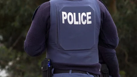 South African police on duty in uniform ... | Stock Video | Pond5