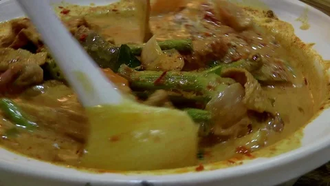 SOUTH ASIAN STREET FOOD CURRY FOOD 4K VI... | Stock Video | Pond5