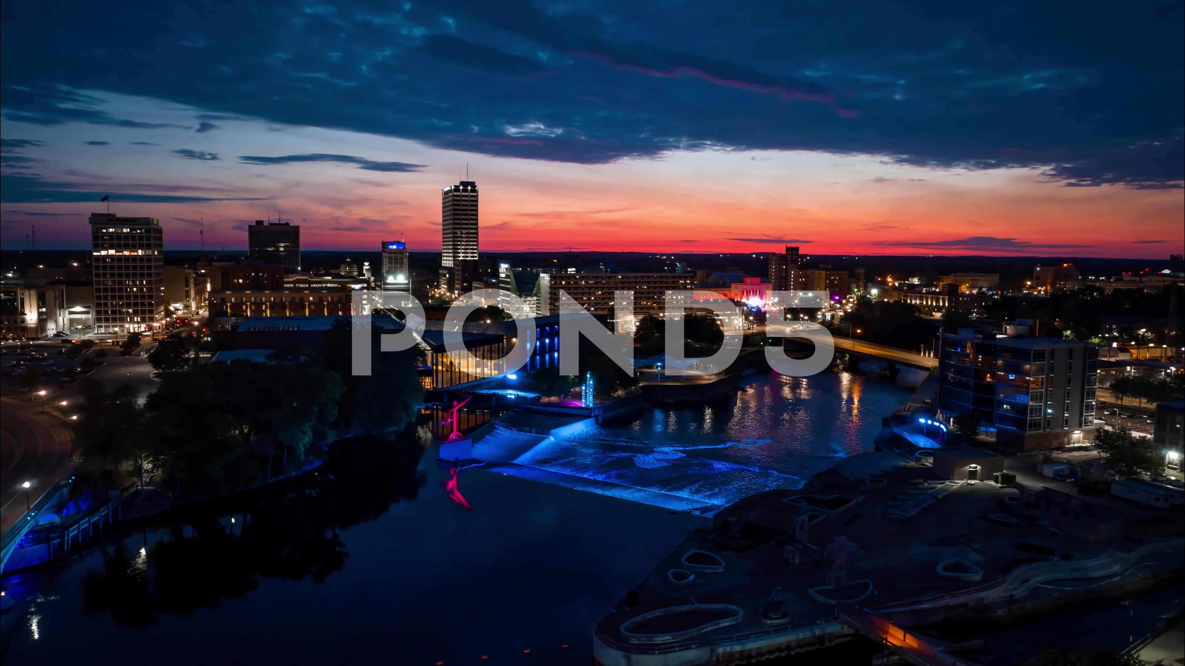 South Bend Indiana Skyline South Bend Royalty Free Images, Stock