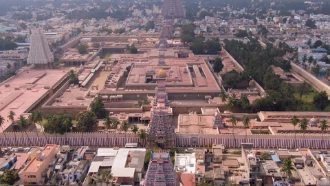 South India holy temple "Gopuram" at Sri... | Stock Video | Pond5