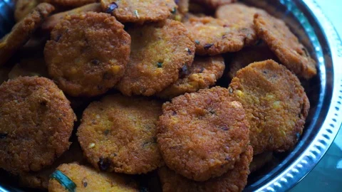 south Indian food wadai close up | Stock Video | Pond5