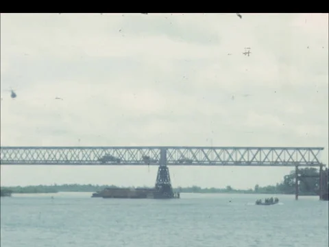 SOUTH VIETNAM: FLOATING BEN LUC BRIDGE B... | Stock Video | Pond5