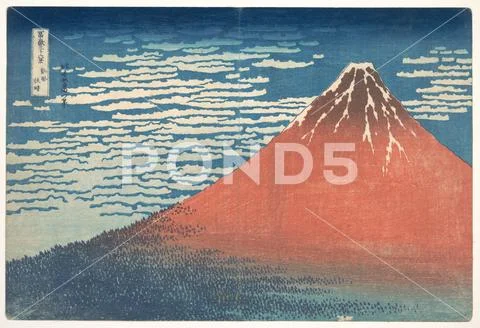 Photograph: South Wind, Clear Sky (Gaif? kaisei), also known as Red Fuji, from the seri.. #258416642