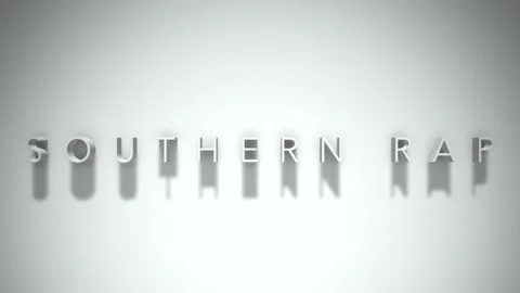 southern rap 3D title animation white te... | Stock Video | Pond5