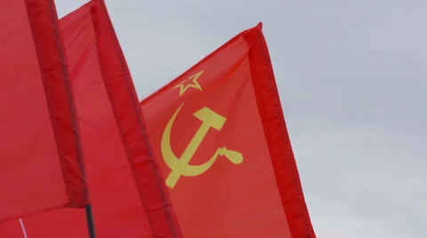 Soviet Flag Stock Footage ~ Royalty Free Stock Videos | Pond5