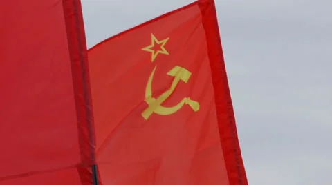 Soviet Flag Stock Footage ~ Royalty Free Stock Videos | Pond5