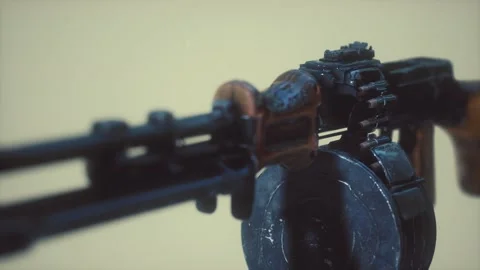 Soviet machine gun. Weapons of the USSR ... | Stock Video | Pond5