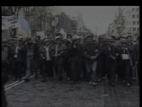 SOVIET UNION: STRIKING MINERS FROM ALL O... | Stock Video | Pond5