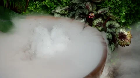 spa water and green leaf on background. | Stock Video | Pond5